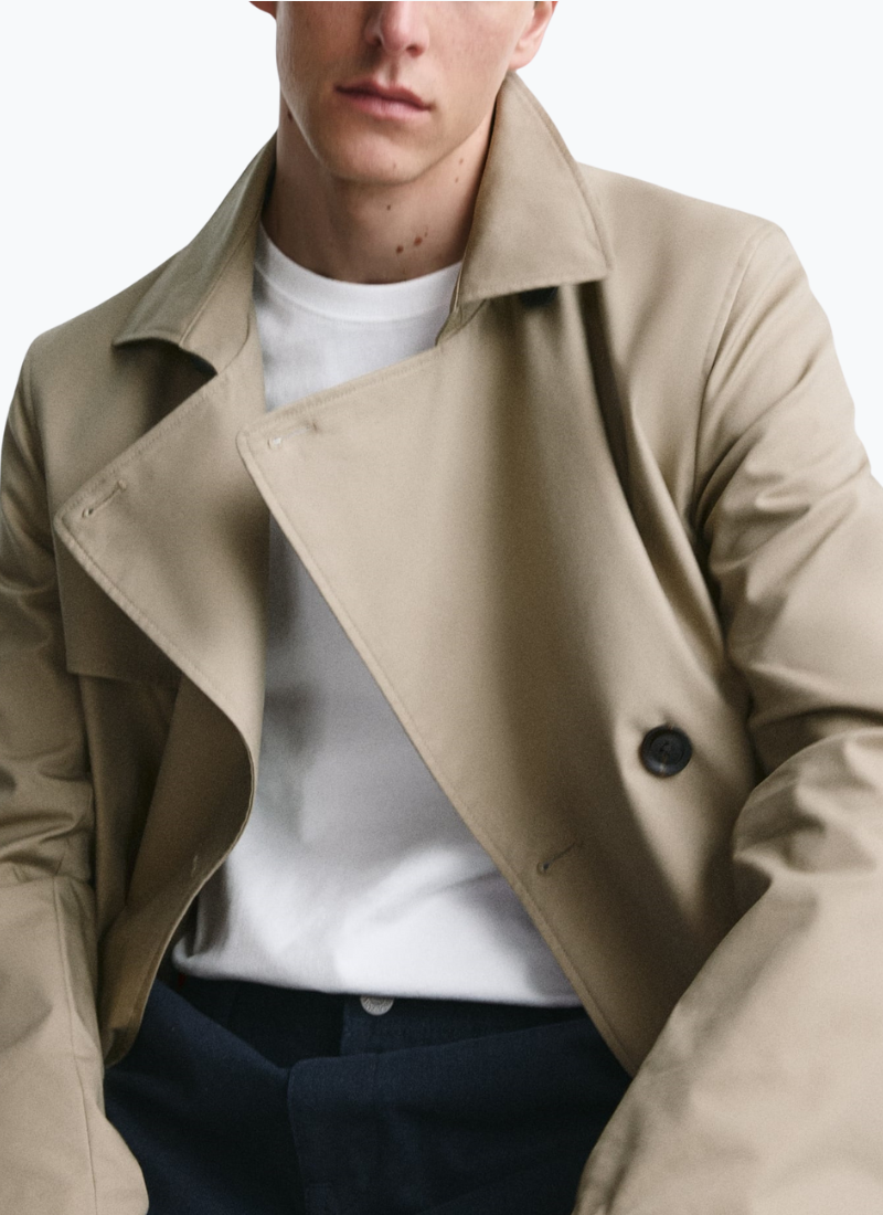 Trench mi-long homme polyvalent
